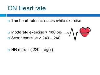 Acute Effects Exercise On cardiovascular system | PPTX