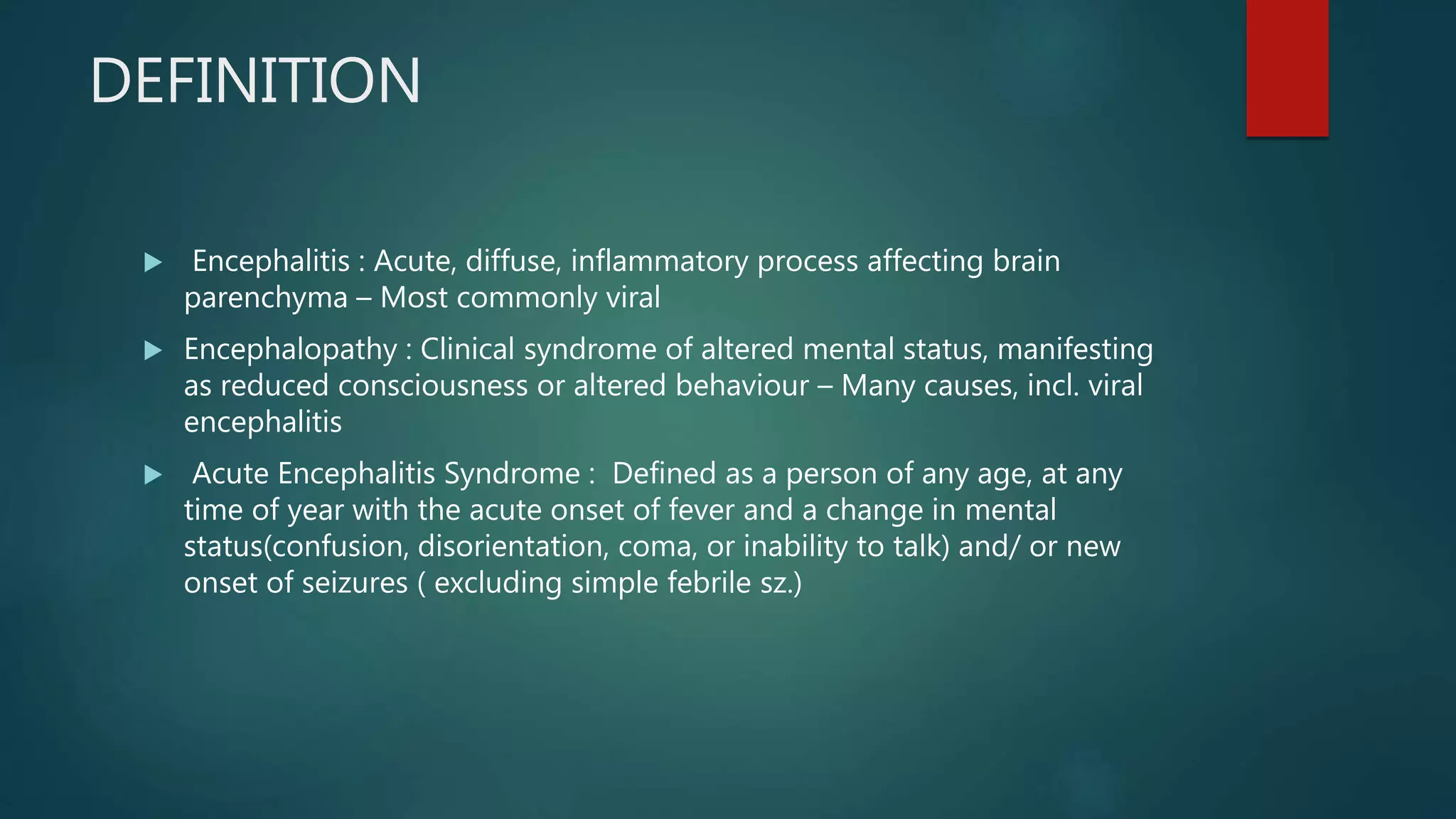 Acute encephalitis suresh ppt | PPTX