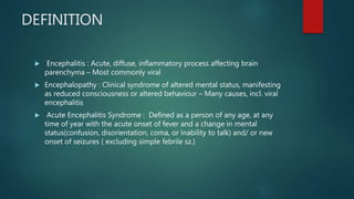 Acute encephalitis suresh ppt | PPT