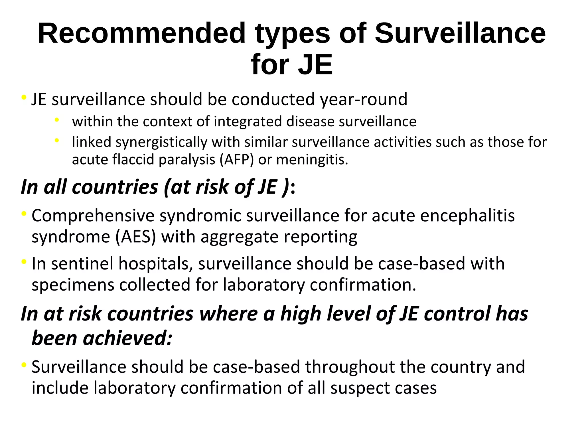 Acute encephalitis syndrome aes surveillance 7.11.17 | Infectious ...