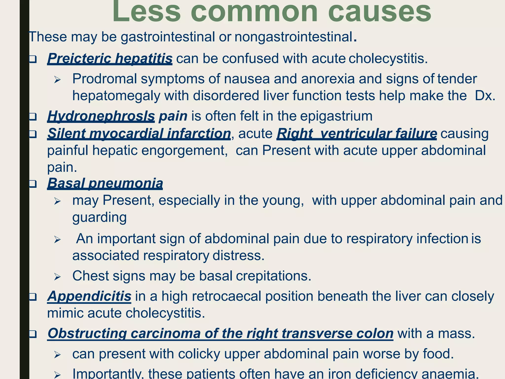 Acute epigastric pain | PPTX