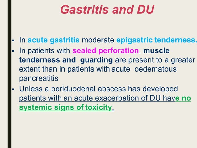 Acute epigastric pain | PPTX