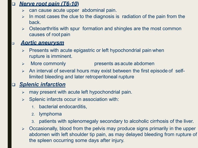 Acute epigastric pain | PPTX