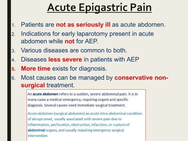 Acute epigastric pain | PPTX