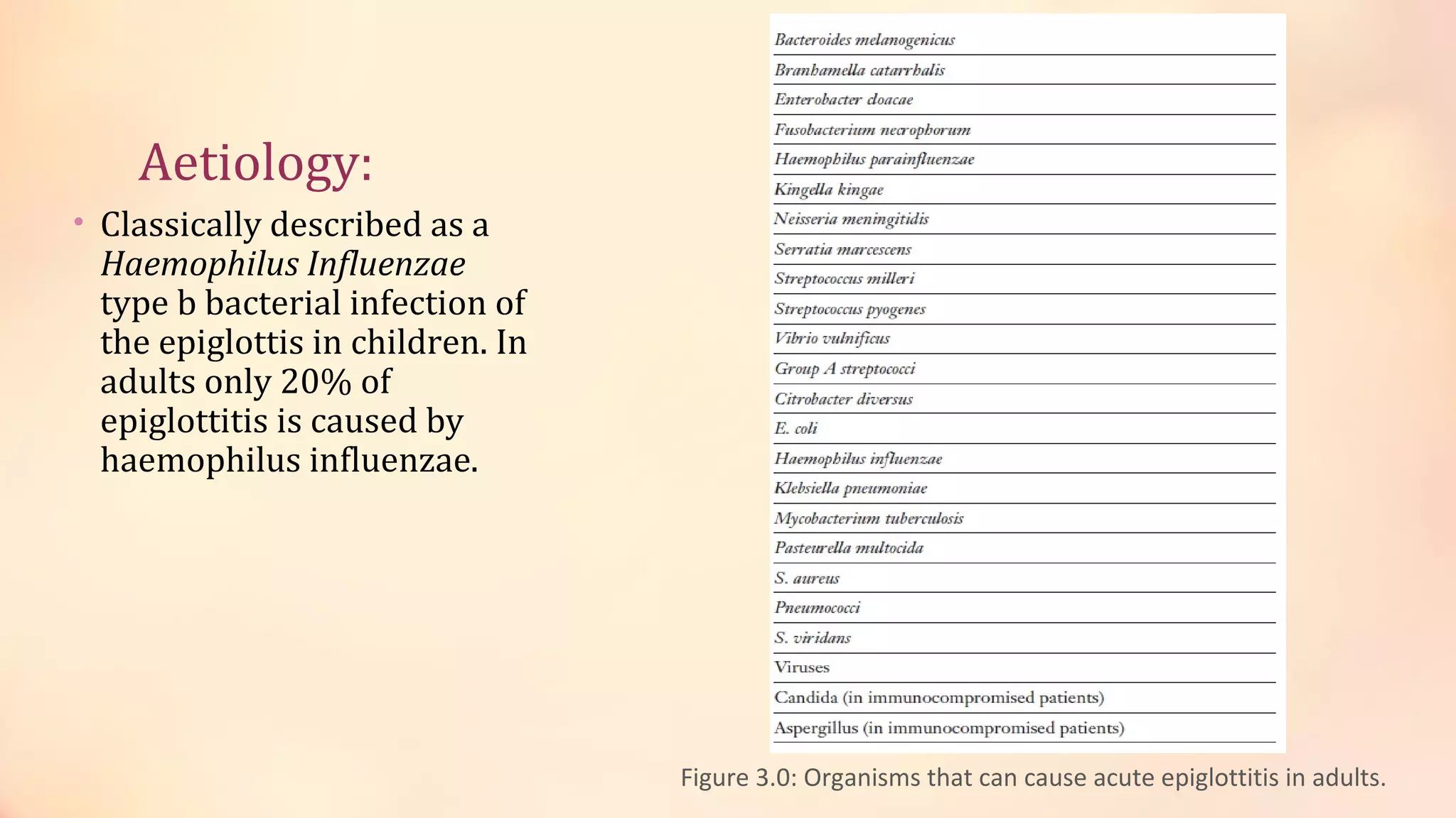 Acute epiglottitis | PPT