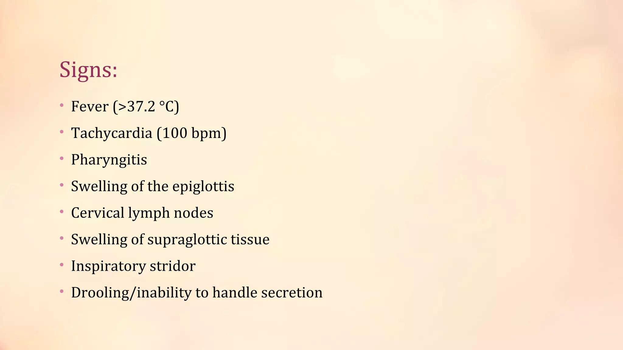 Acute epiglottitis | PPT
