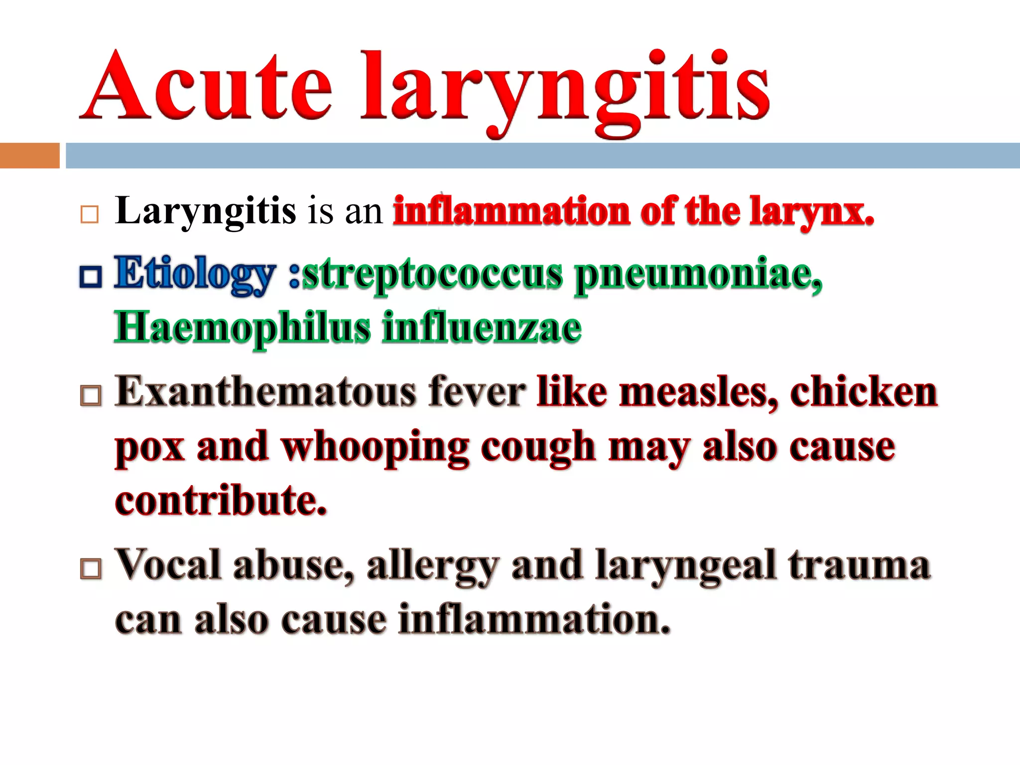 Acute epiglottitis | PPTX