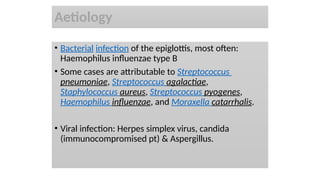 Acute Epiglottitis and Wheezing .pptx