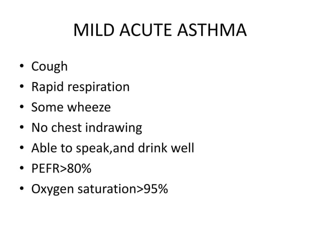 Acute exacerbation of asthma | PPTX | Lung and Respiratory Health ...