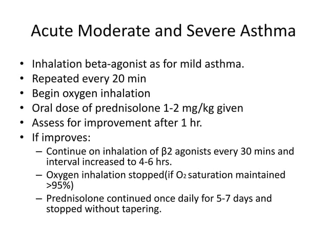 Acute exacerbation of asthma | PPTX | Lung and Respiratory Health ...