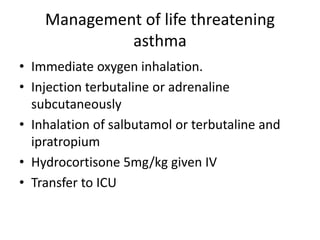 Acute exacerbation of asthma | PPTX