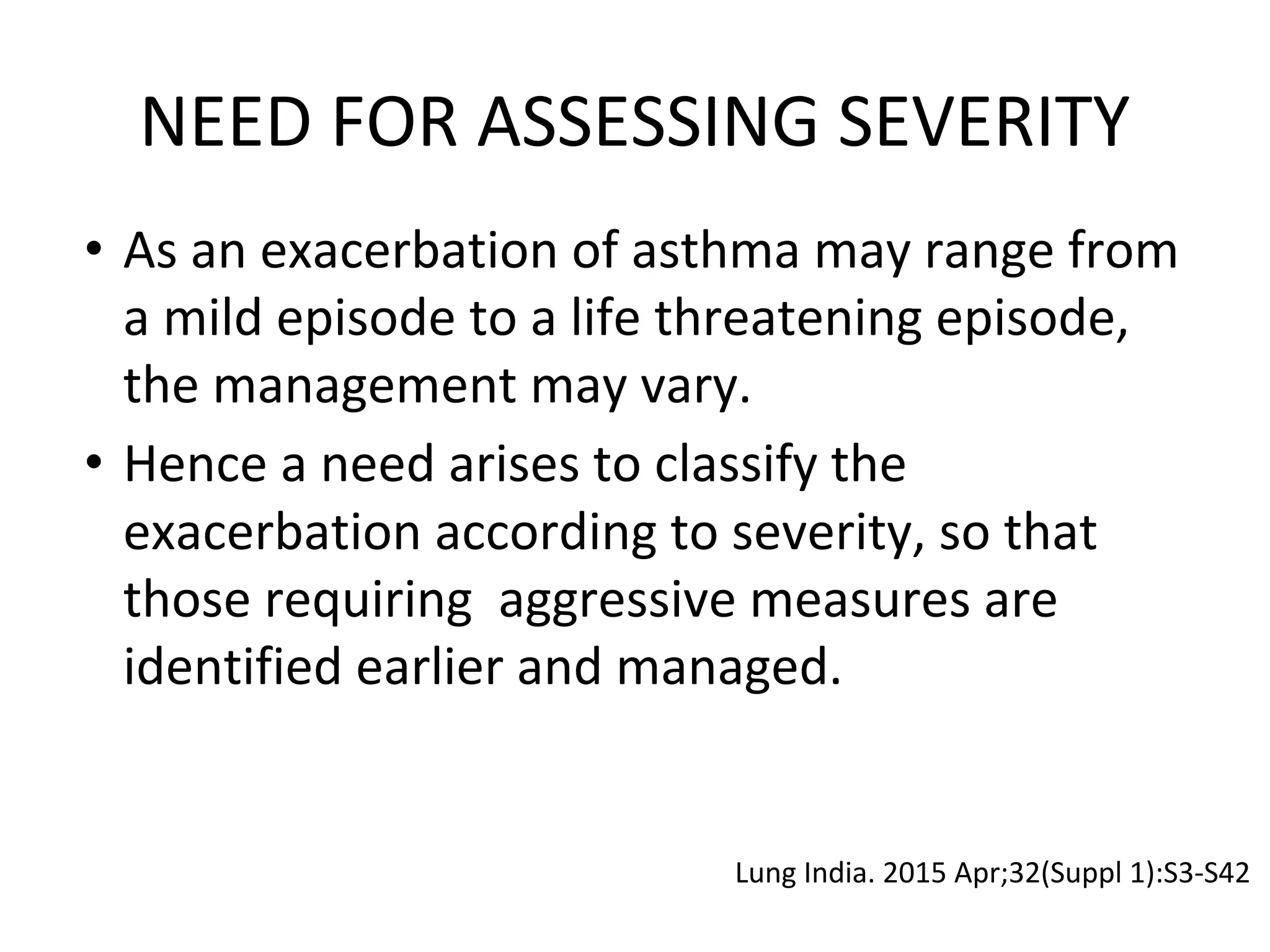 Acute exacerbation of asthma | PDF