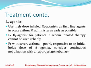 Acute exacerbation of bronchial asthma dr. mukesh bhatt afpa_rdmc_06 ...