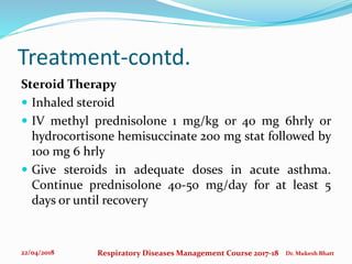 Acute exacerbation of bronchial asthma dr. mukesh bhatt afpa_rdmc_06 ...