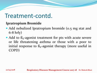 Acute exacerbation of bronchial asthma dr. mukesh bhatt afpa_rdmc_06 ...