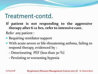 Acute exacerbation of bronchial asthma dr. mukesh bhatt afpa_rdmc_06 ...