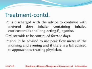 Acute exacerbation of bronchial asthma dr. mukesh bhatt afpa_rdmc_06 ...