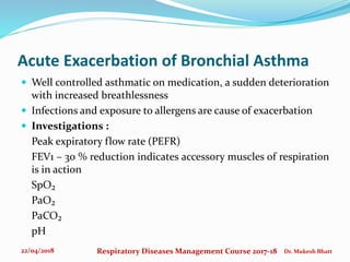 Acute exacerbation of bronchial asthma dr. mukesh bhatt afpa_rdmc_06 ...