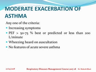 Acute exacerbation of bronchial asthma dr. mukesh bhatt afpa_rdmc_06 ...