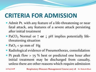 Acute exacerbation of bronchial asthma dr. mukesh bhatt afpa_rdmc_06 ...
