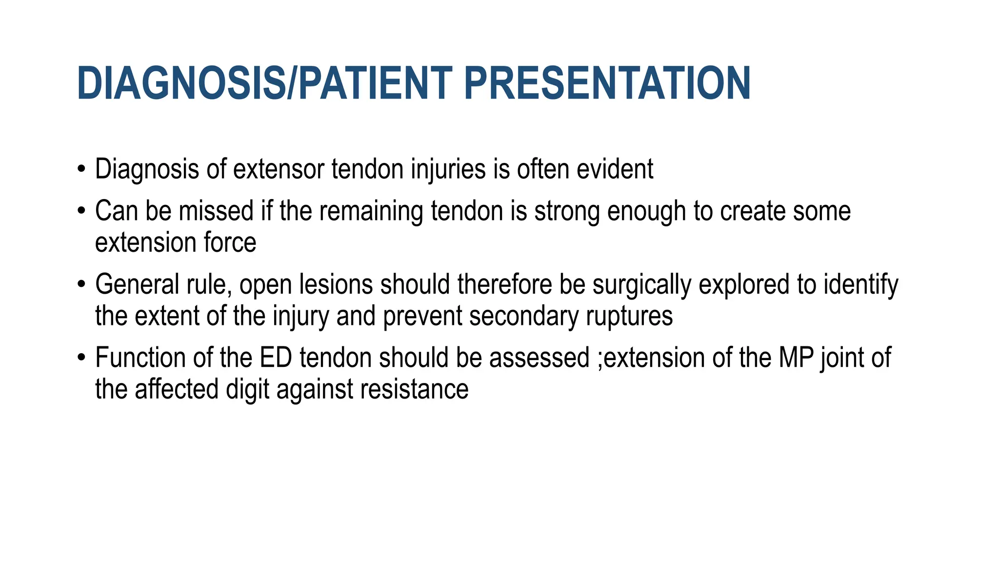 Acute Extensor tendon injuries diagnosis and management.pptx