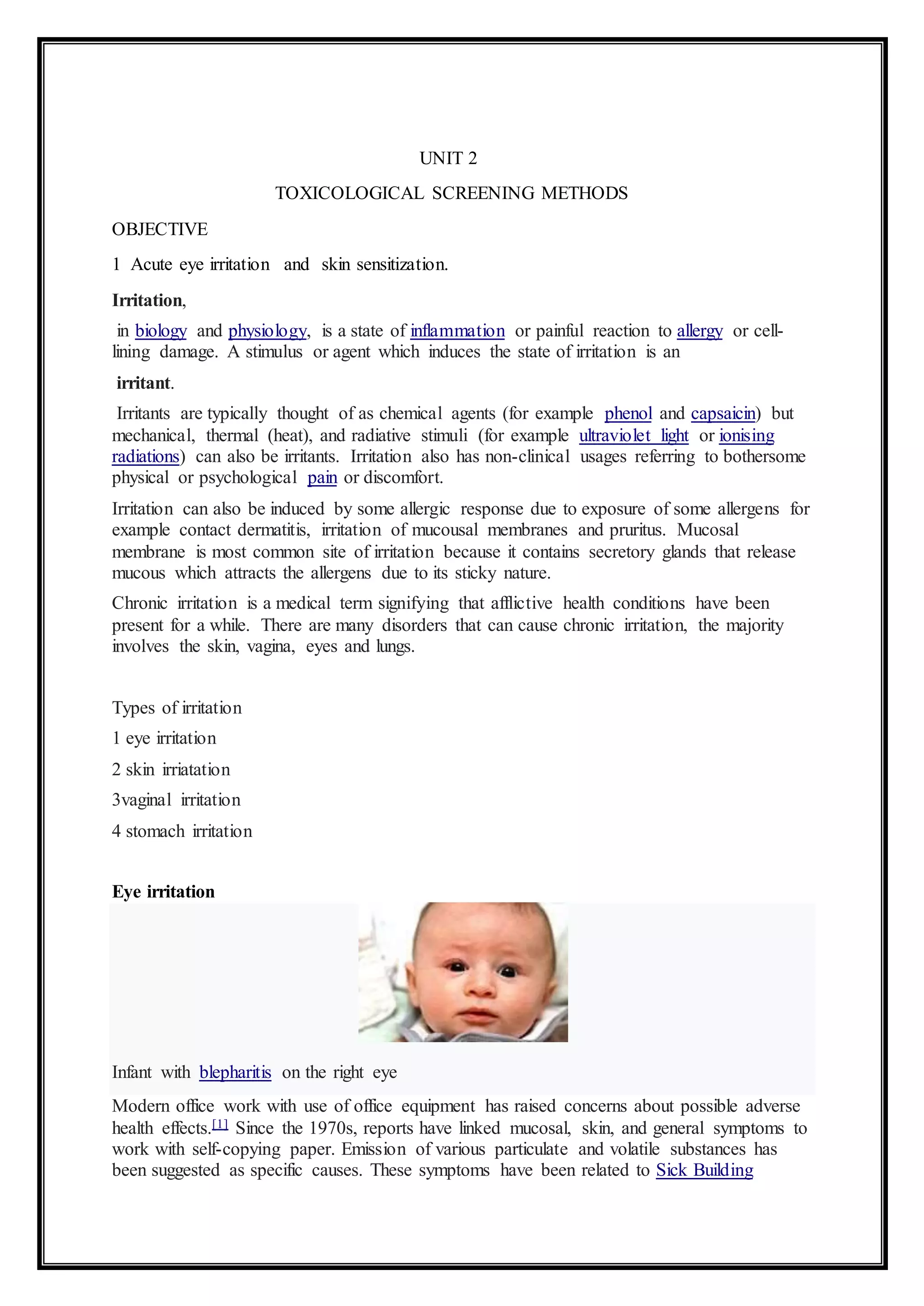 Acute eye irritation(1) | DOCX