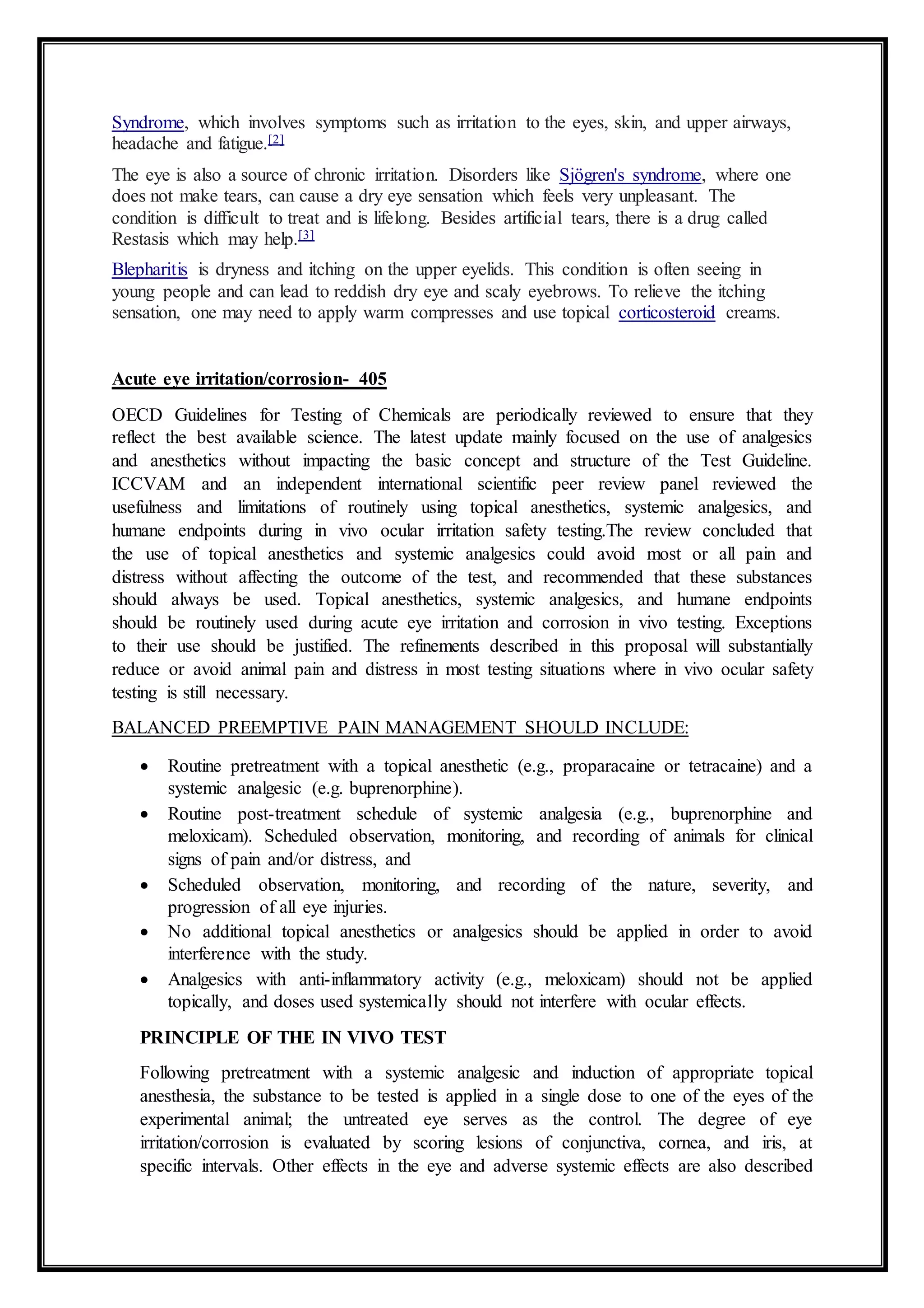 Acute eye irritation(1) | DOCX