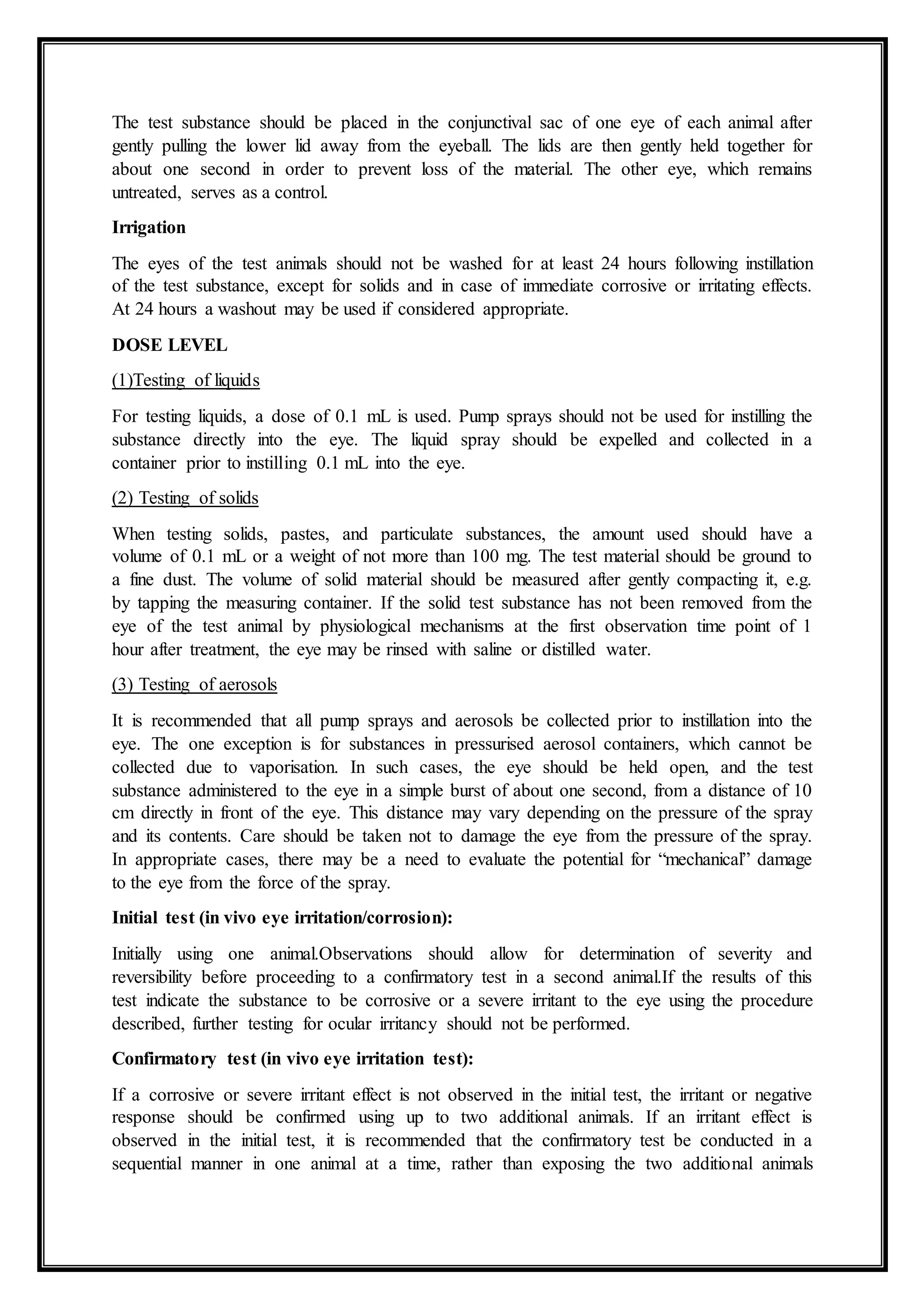 Acute eye irritation(1) | DOCX