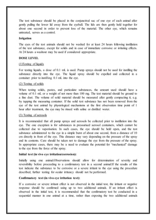 Acute eye irritation(1) | DOCX