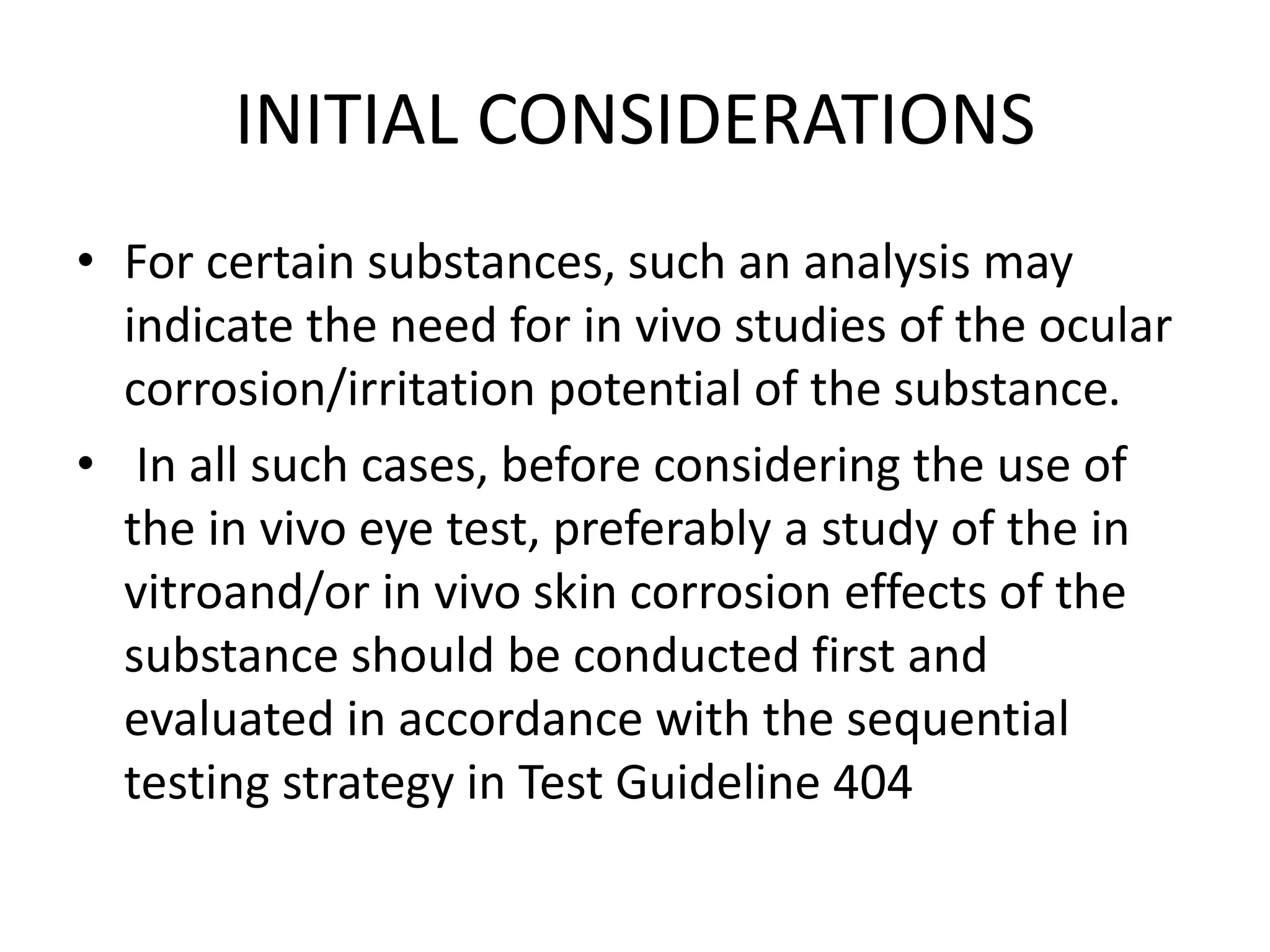 Acute eye irritation oecd | PPTX