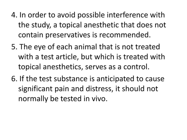 Acute eye irritation oecd | PPTX | Eye and Vision Conditions | Diseases ...