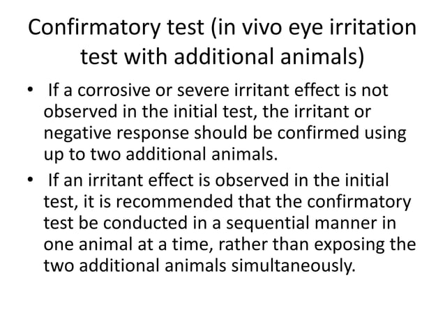 Acute eye irritation oecd | PPTX | Eye and Vision Conditions | Diseases ...