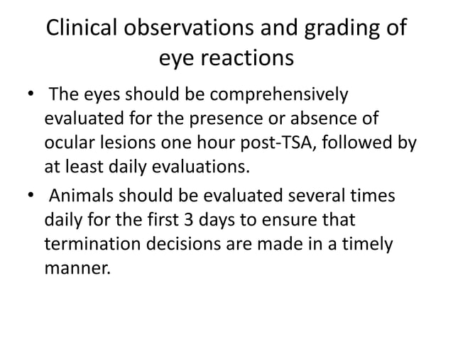 Acute eye irritation oecd | PPTX | Eye and Vision Conditions | Diseases ...