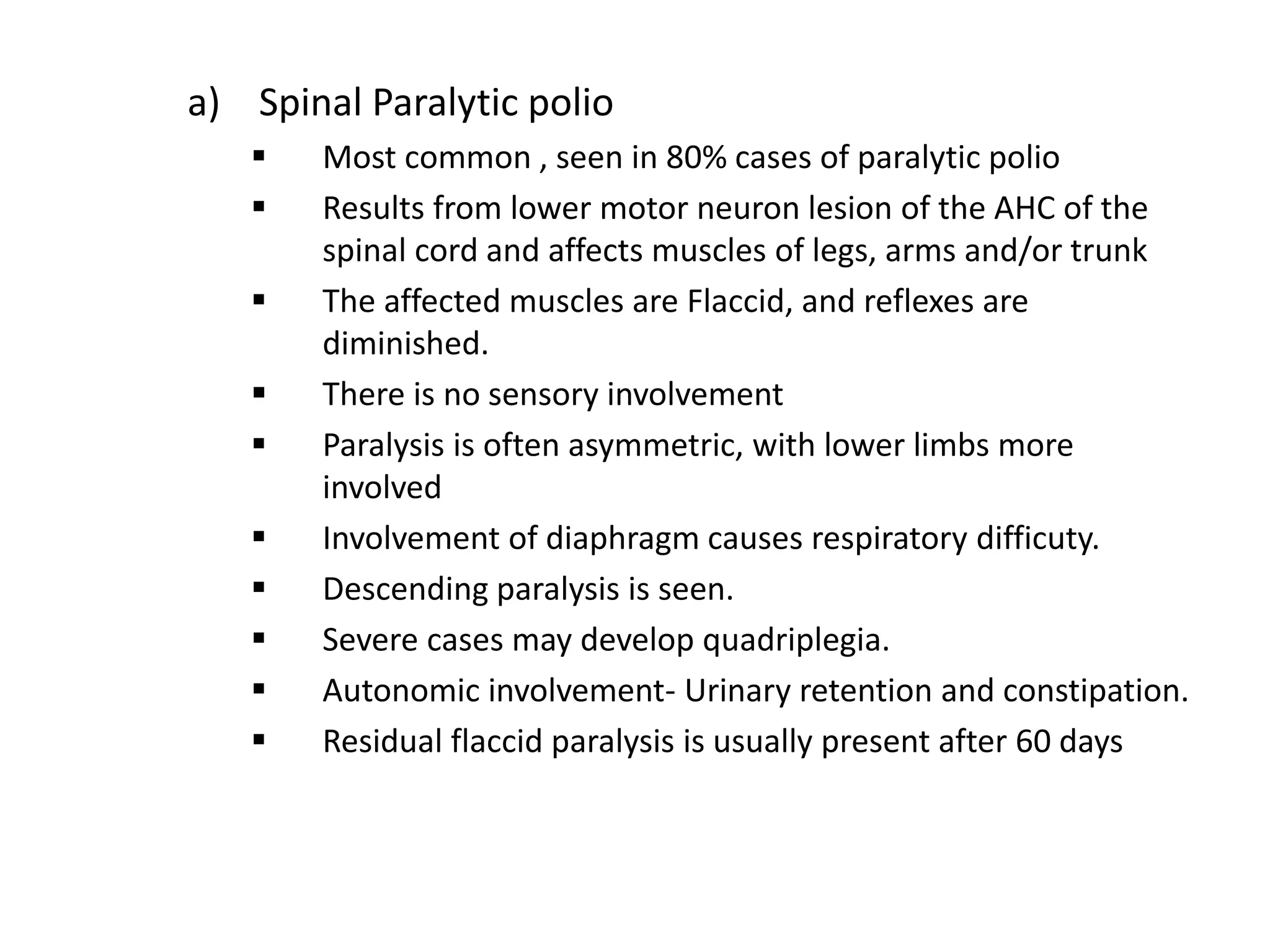 Acute flaccid paralysis and Surveillance 2018 | PPTX