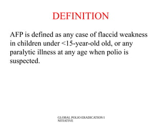 ACUTE FLACCID PARALYSIS Pediatrics .pptx