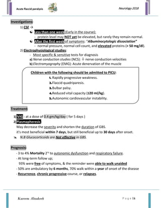 Acute flaccid paralysis; Pediatrics 2018 | PDF