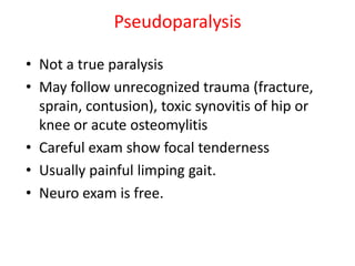 Acute flaccid paralysis afp ‫‬ | PPTX