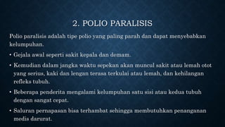 Acute flaccid paralysis gk | PPTX