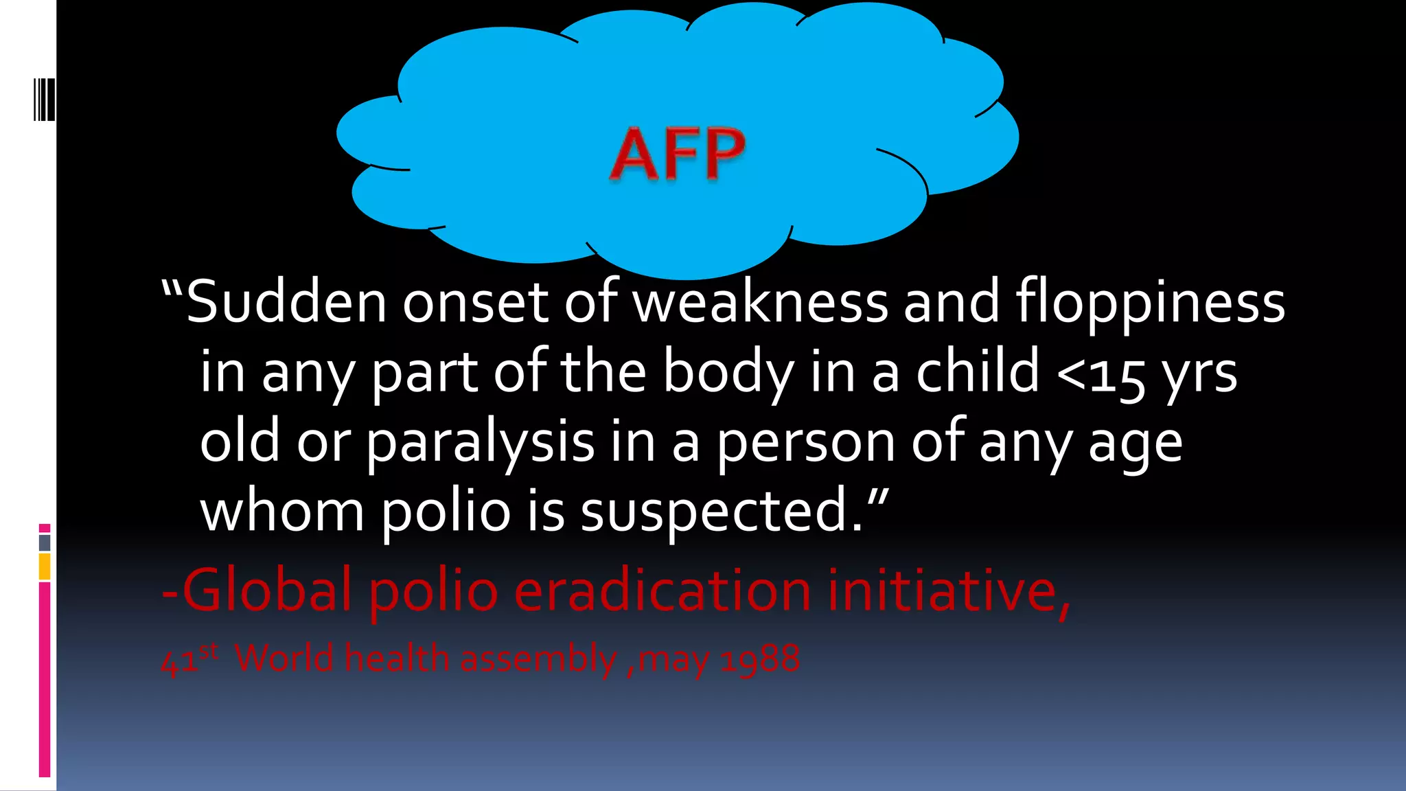 Acute flaccid paralysis (polio&tm) | PPTX