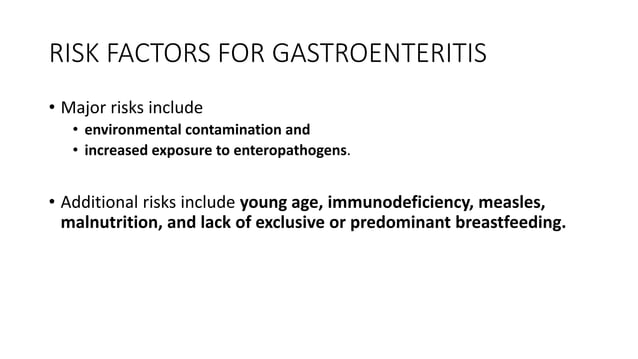 Acute Gastroenteritis in children and adolescent | PPTX | Digestive ...