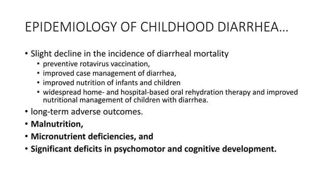 Acute Gastroenteritis in children and adolescent | PPTX | Digestive ...