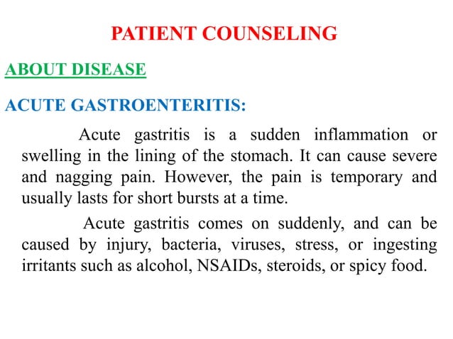 Acute gastroenteritis case study | PPTX | Digestive Disorders ...