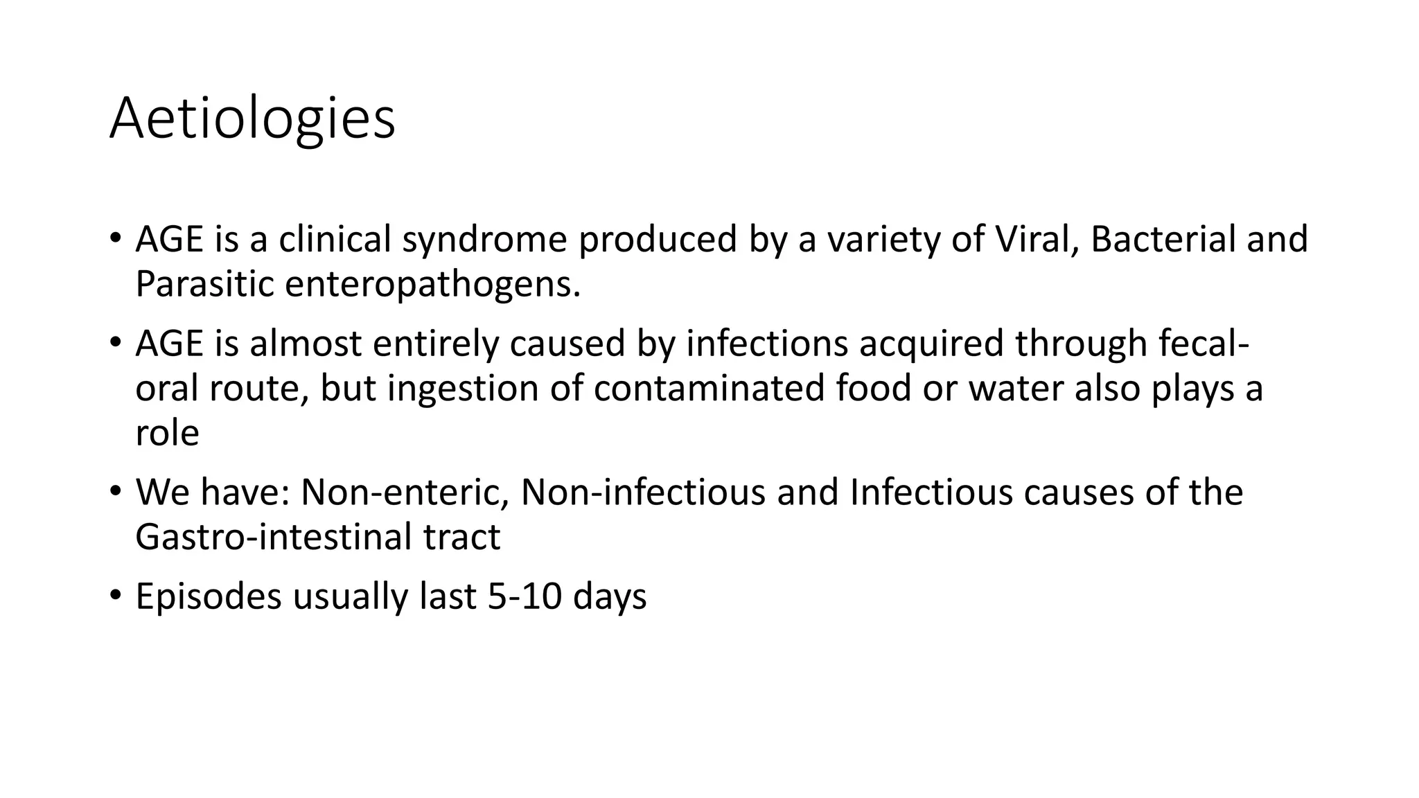 Acute gastroenteritis and fluid management | PPTX
