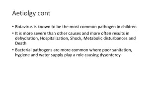 Acute gastroenteritis and fluid management | PPTX