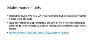 Acute gastroenteritis and fluid management | PPTX