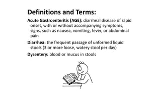 Acute gastroenteritis and fluid management | PPTX