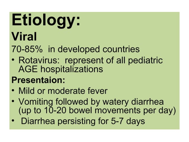 Acute gastroenteritis in children | PPT