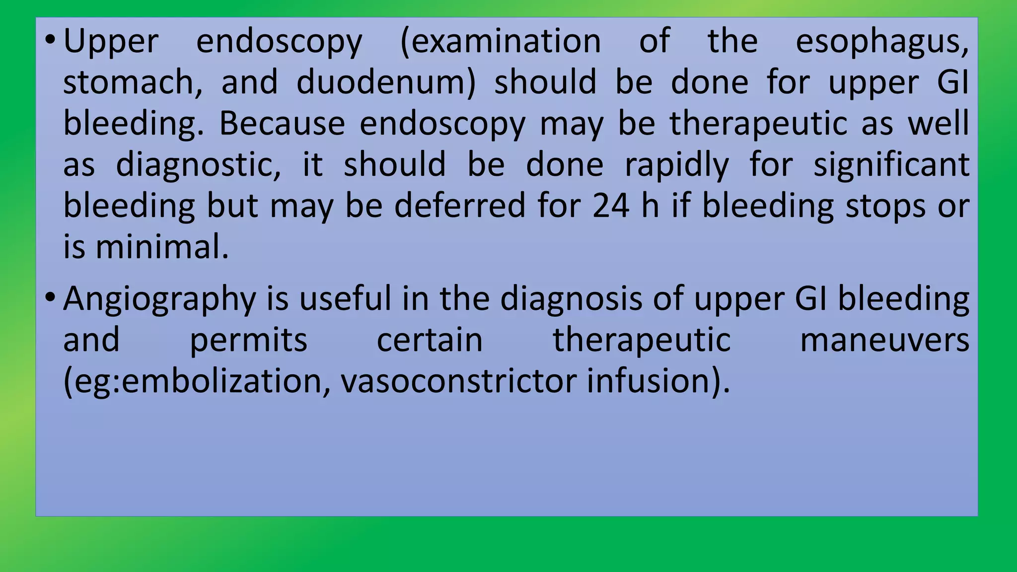 Acute GI bleed | PPTX