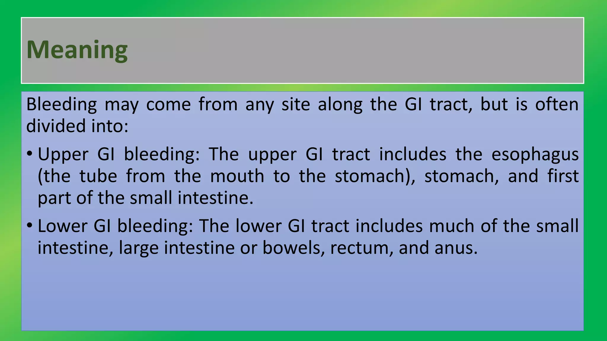 Acute GI bleed | PPTX