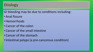 Acute GI bleed | PPTX